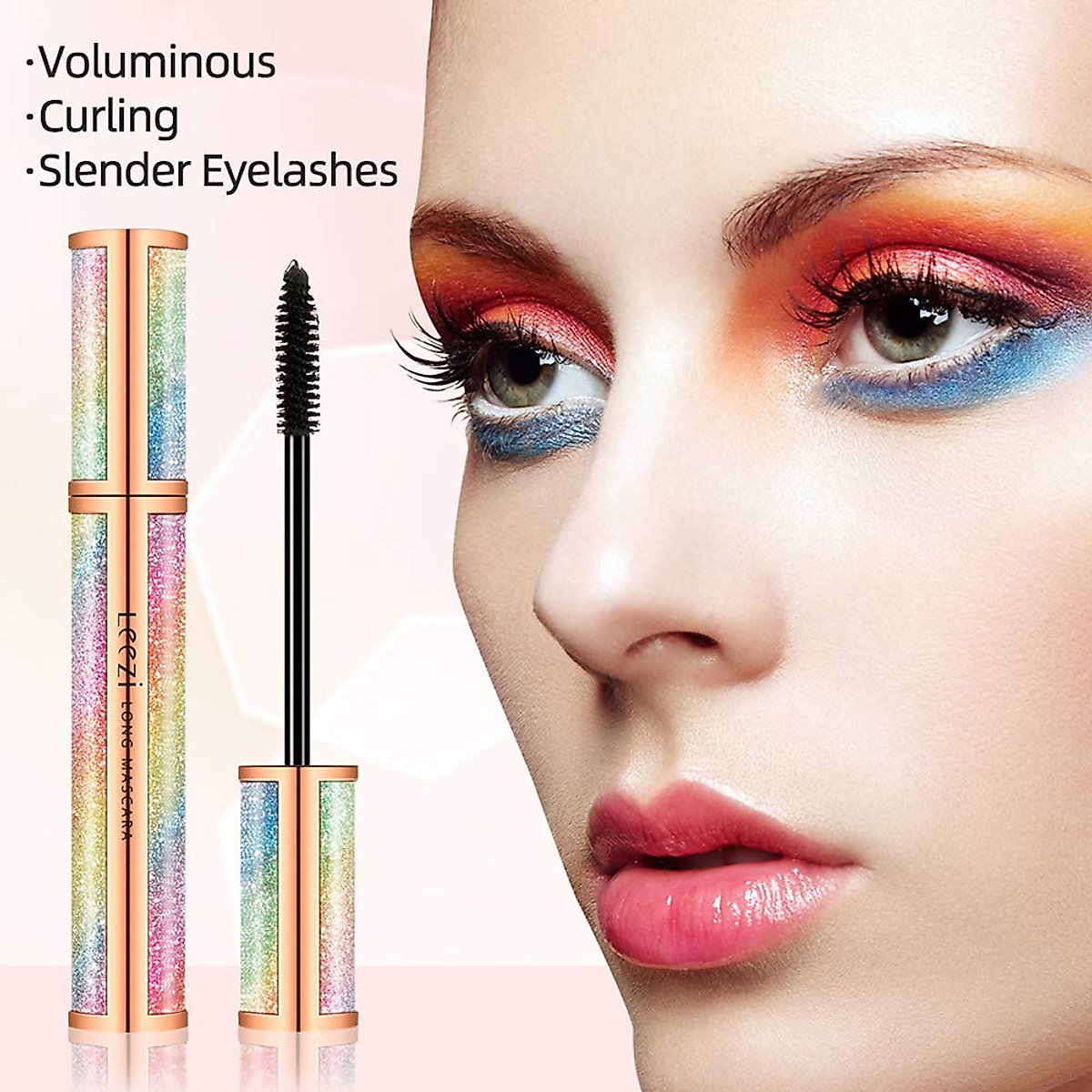 4D Silk Fibre Eyelash Mascara Waterproof - Thick Long Lasting Smudge-Proof Natural 4D Fibre Mascara, Curling Lashes Lengthening Mascara, All Day Exquisitely , Extra Long 4D Mascara Black Pack of 1