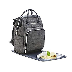 Bananafish Midi Diaper Backpack, Black