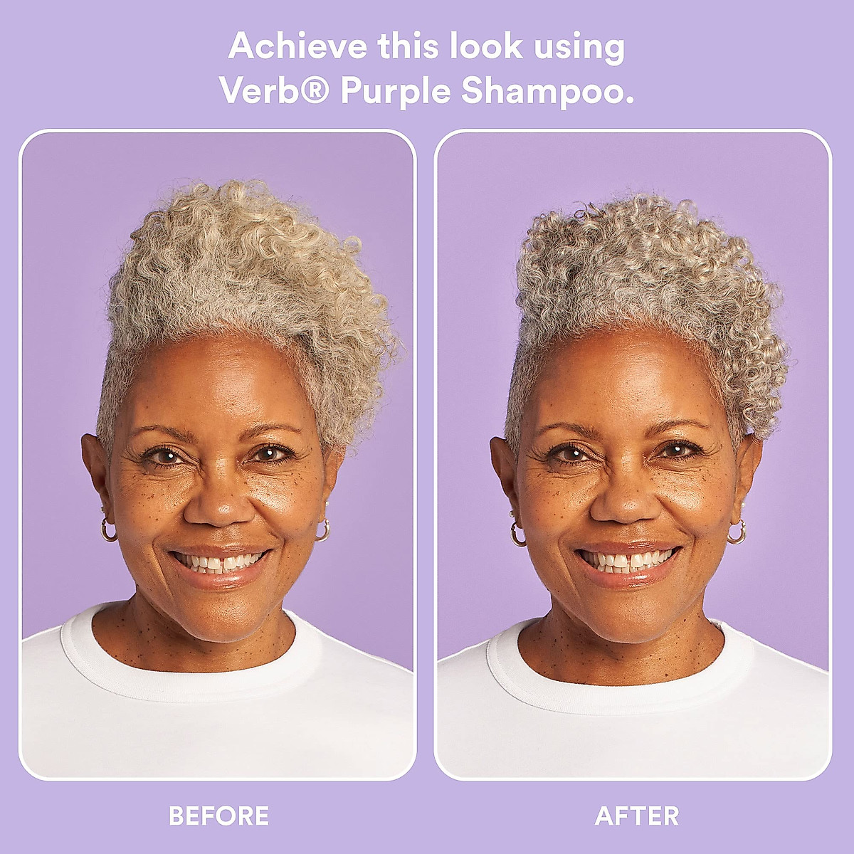 VERB Purple Shampoo - Vegan Toning Shampoo for Blonde, Grey and Silver Hair - Free of Harmful Sulfates and Paraben - Purple Color Corrector to Reduce Yellow Brassy Tones, 12 fl oz