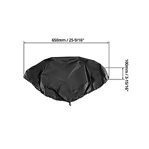 QWORK Drum Cover for 55 Gallon Industrial Barrel, 2 Pack High Density Nylon Oxford Fabric Covers with Excellent Waterproof Performance and Stretchable Adjustable Drawstring