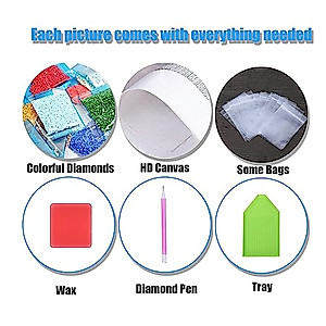 Funny Danny DeVito Diamond Art Painting Kits， Round Full Drill Diamond Dots Paintings for Adults Beginners, Paint with Diamonds Gem Art Painting Kits DIY Adult Crafts Diamond Art Kits 16x12inch