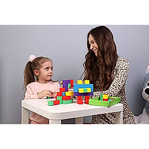Intock Magnetic Blocks, Magnetic Cubes Educational Toys, Improved Award Winning Magnetic Building Blocks for Kids, 40 Pieces Colorful Autism Toys Magic Cube Sensory Toys for Kids