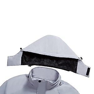 Jingangjin Men's Mountain Waterproof Ski Jacket Winter Windbreaker Warm Hooded Snowboarding Raincoat Jackets