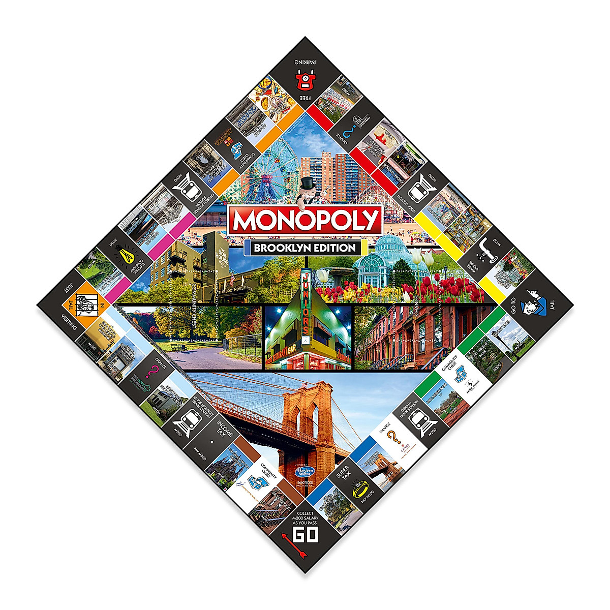 Monopoly Board Game - Brooklyn Edition: 2-6 Players Family Board Games for Kids and Adults, Board Games for Kids 8 and up, for Kids and Adults, Ideal for Game Night