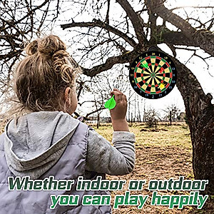 Magnetic Dart Board - 12pcs Magnetic Darts (Red Green Yellow) - Excellent Indoor Game and Party Games - Magnetic Dart Board Toys Gifts for 5 6 7 8 9 10 11 12 Year Old Boy Kids