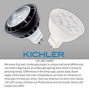 Kichler #12205 5W 12V MR11 Soft White 3000K LED Light Bulb 356L Indoor & Outdoor, Residential & Commercial 6 Count
