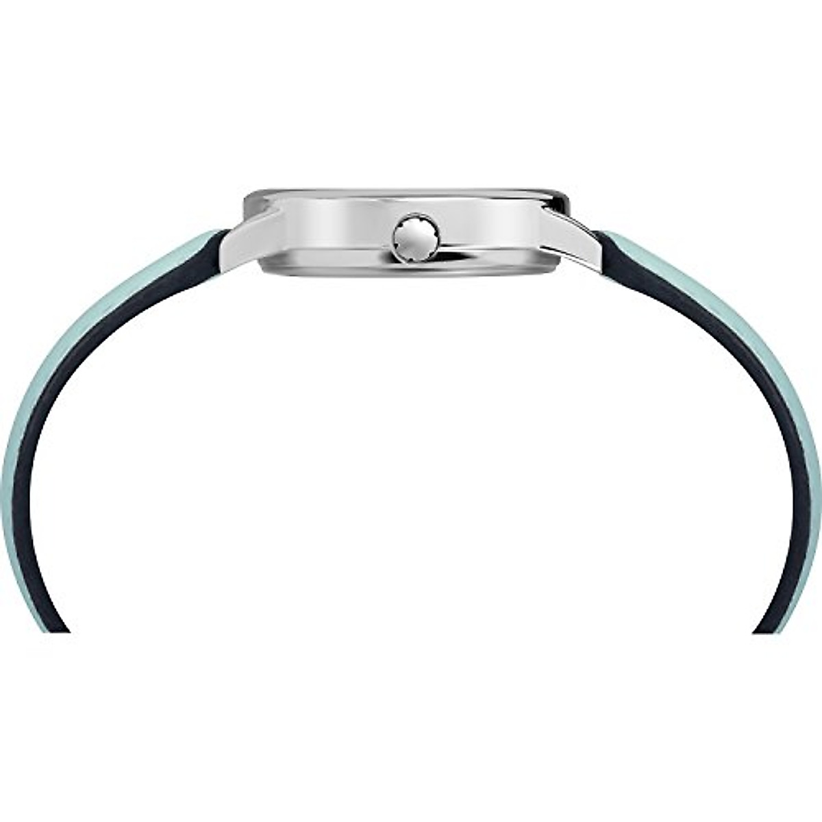 Timex Women's TW2R62900 Easy Reader 30mm Blue/Silver-Tone Leather Strap Watch