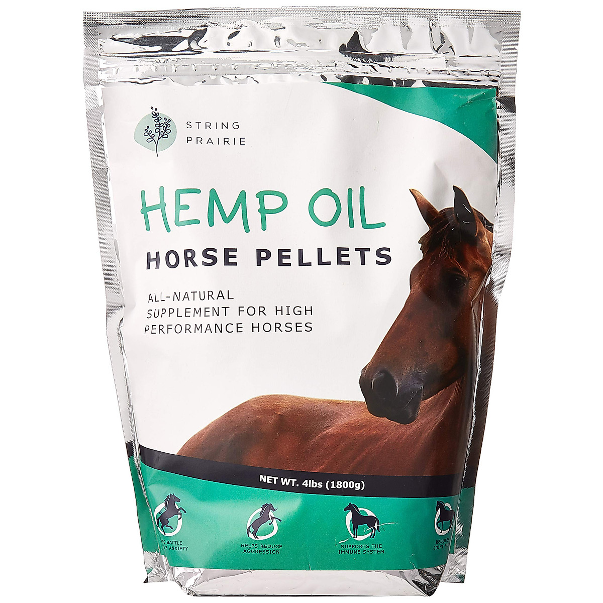 Hemp Horse Pellets - Reduce Pet Stress, Anxiety, and Aggression - Hip and Joint Non-GMO Calming Supplement - Supports The Immune System