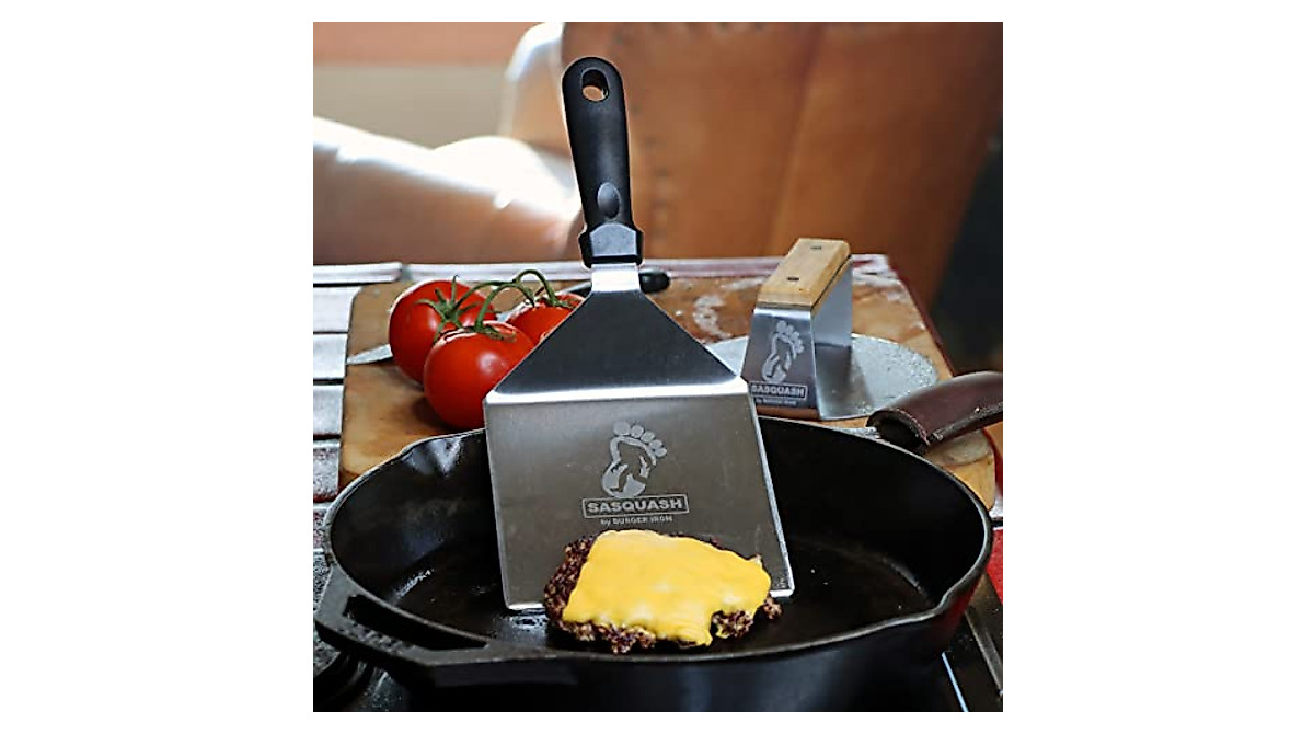 Sasquash Spatula: Pro Smashed Burger Turner & Griddle Tool