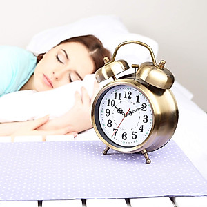 4 Pieces Quartz Clock Movement Mechanism Non Ticking DIY Clock Mechanism with 6 Clock Hands Sets for Repair Parts Replacement (0.5 Inch/ 13 mm, Gold, Black)