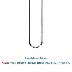 StonyLab 200 Pack Borosilicate Glass Round Bottom Test Tubes, 12 mm OD X 75 mm Length (200 Pack)