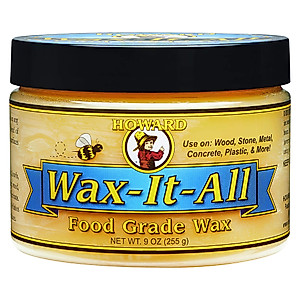 Howard Stainless Steel Cleaner & Polish and Howard Wax-It-All Food-Grade Wax