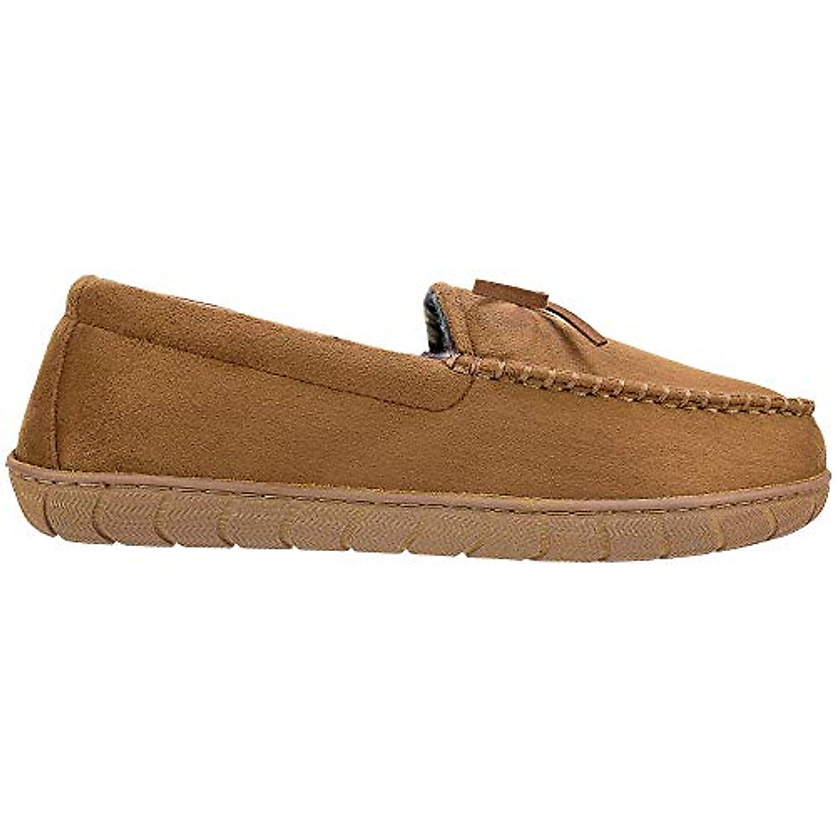 Dockers Men’s Moccasin Heritage Slipper, Dark Tan, MD Men's Size 7 to 8
