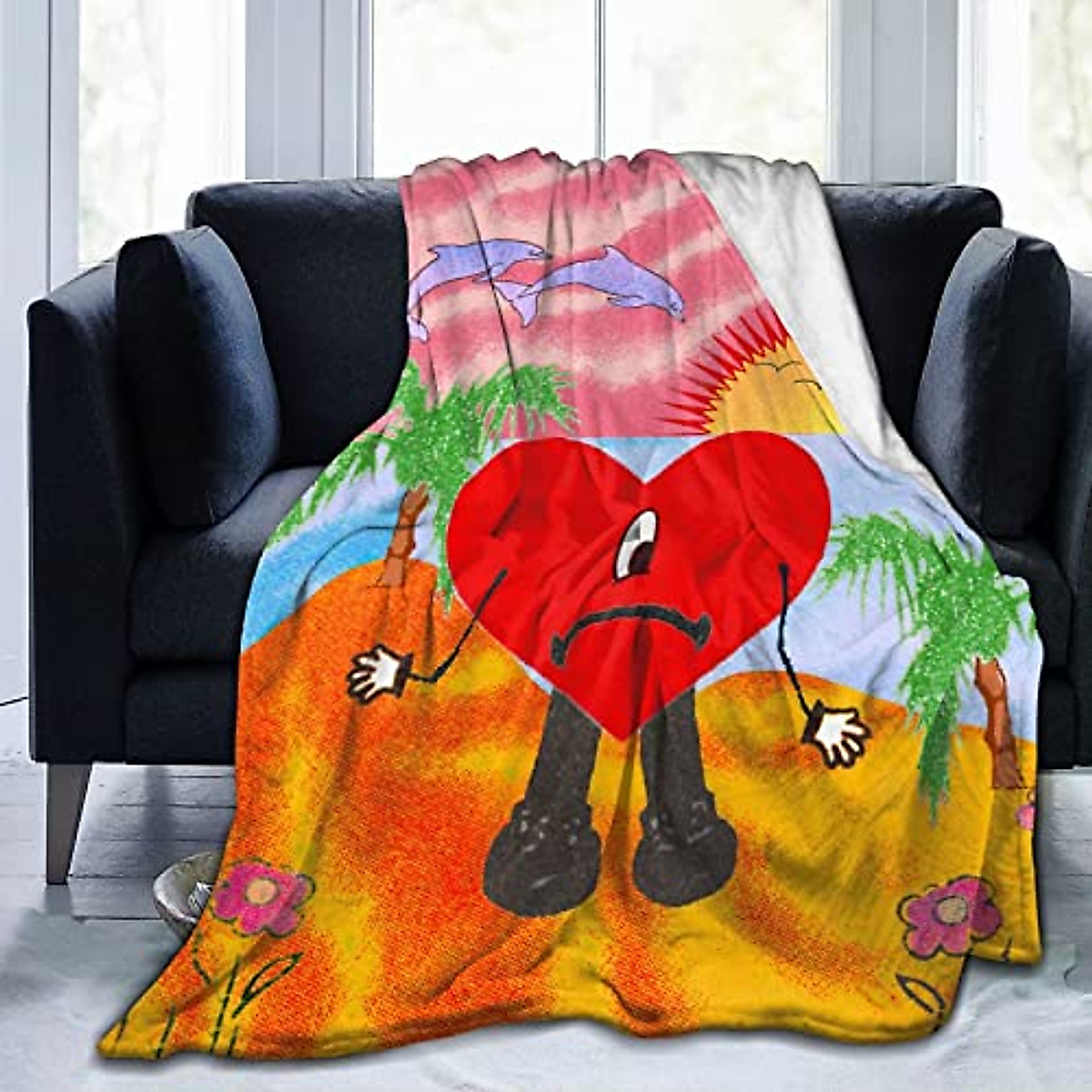 Unique Soft Bed Throws Popular Blanket Novelty Throw Blanket Throw Super Cozy Blanket Gifts for Latino Fans Matter Pride 50X60 in 01