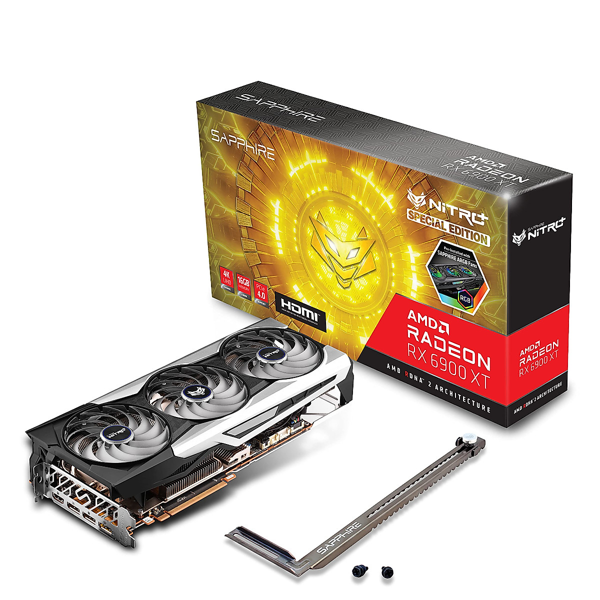 Sapphire 11308-03-20G Nitro+ AMD Radeon RX 6900 XT Special Edition PCIe 4.0 Gaming Graphics Card with 16GB GDDR6