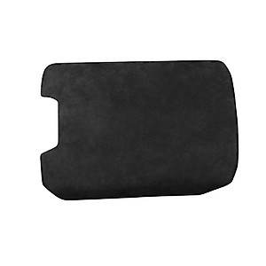 Toworldit Alcantara + ABS Material Central Control Armrest Box Trim Cover Compatible with Audi A6 A7 2019-2021 (Black Gray)