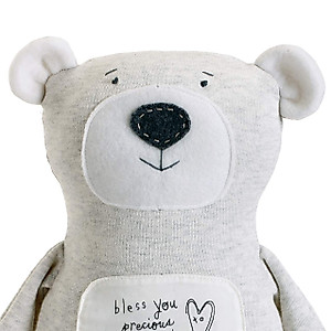 DEMDACO Plush Bless You Precious Child Poetic Threads Bear Children's Stuffed Animal Toy for Boys & Girls