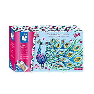 Janod Crafts – No Mess No Glue Rhinestone and Sequin Sticker Picture Kit– Creative, Imaginative, Inventive, and Developmental Play - STEAM Approach to Learning – Ages 7-8+, Model: J07810