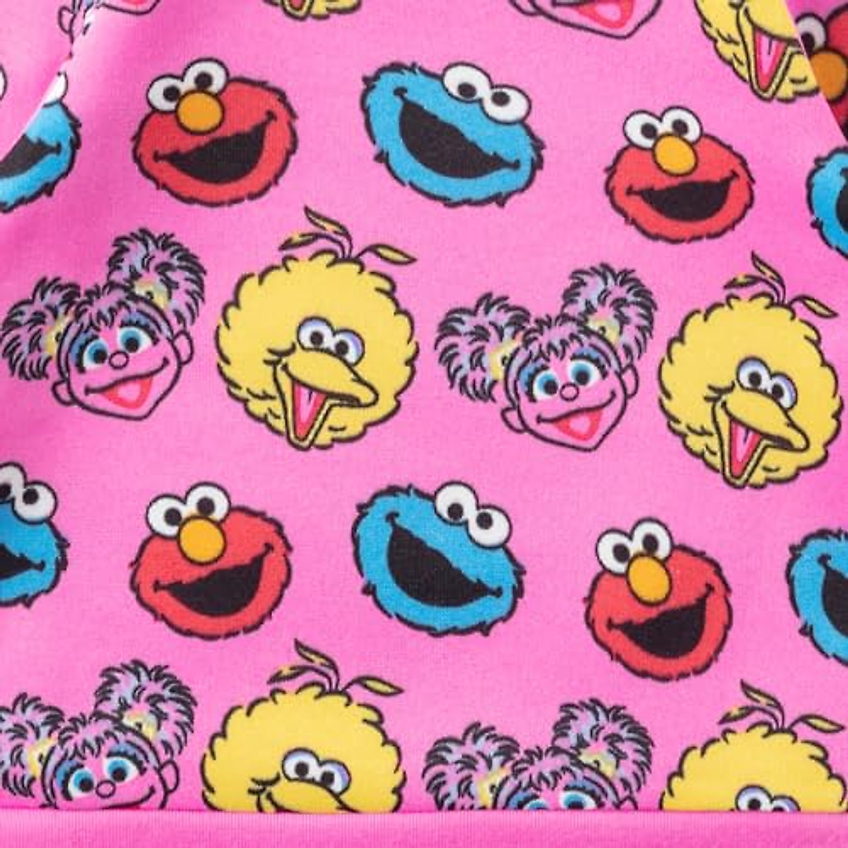 Sesame Street Elmo, Cookie Monster, Big Bird and Abby Cadabby Girls Long Sleeve Shirt and Pants Set for Infant and Toddler
