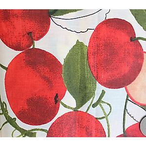 Polycotton Fabric Printed Apples / 60" Wide/Sold by The Yard