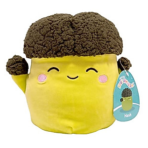 Squishmallows kellytoy Veggie Squad Plush Doll Toy (8" Nash The Broccoli)