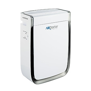 AIRDOCTOR AD3000 4-in-1 Air Purifier for Home and Large Rooms with UltraHEPA, Carbon & VOC Filters - Air Quality Sensor Automatically Adjusts Filtration! Removes Particles 100x Smaller Than HEPA Standard