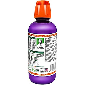 TheraBreath for Kids Dentist Formulated Anti-Cavity Oral Rinse, Organic Gorilla Grape, 16 Ounce (Pack Of 2)