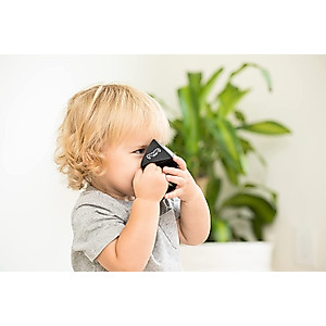 BELLA TUNNO Bella Tunno Beginner Spinner – Educational Baby Teething Toys for Baby Teething Relief, Playtime and Development, Gross Motor Skills, Baby Learning, and Baby Sensory Play, Black