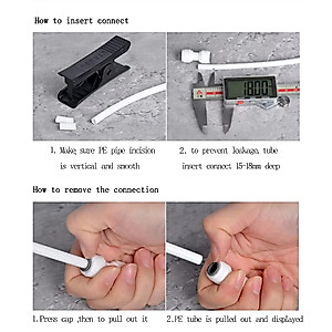 22 Pcs Water Purifier Fitting,Male Thread Water Purifier Push To Connect Tube Fitting,Water Purifiers Quick Connector for RO Reverse Osmosis Water Filter Fittings