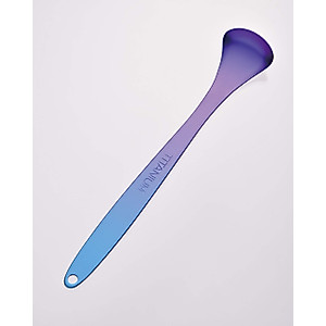 TE to TE KT-31 Pure Titanium Japanese Tongue Cleaner, Moss & Premium II, Matte Peach, Total Length 5.9 inches (150 mm) (Matte Purple)