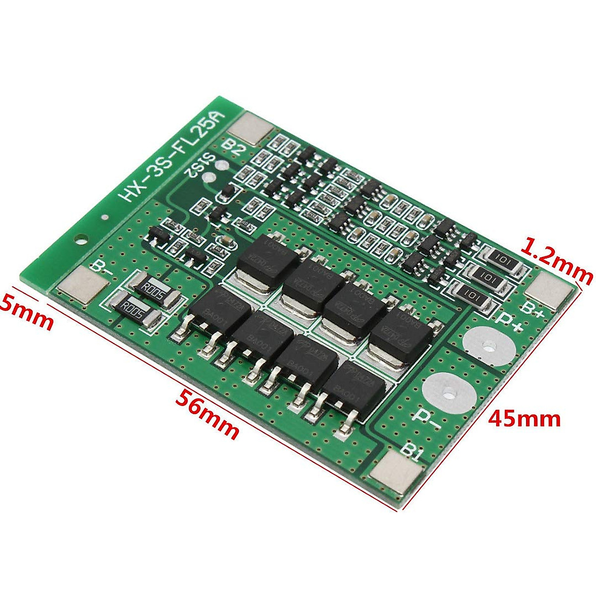2Pcs 3S 11.1V 12.6V 25A W/Balance 18650 Li ion Lithium Battery PCB Protection Board