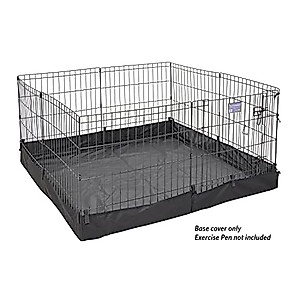 MidWest Homes for Pets Square Exercise Pen Fabric Mesh Bottom, 22.05"L x 9.85"W x 9.85"H
