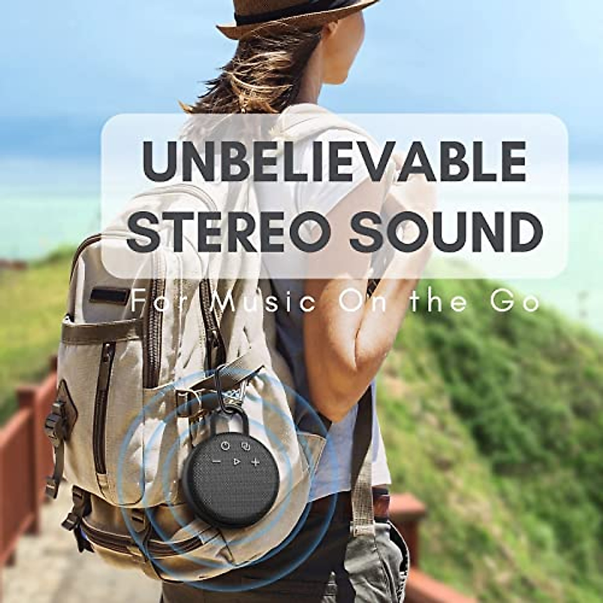 Bluetooth Speakers,MusiBaby Speakers,Waterproof Speaker,Portable Speaker,Outdoor,Dual Pairing,Bluetooth 5.2,Loud Stereo,Booming Bass,1500 Mins Playtime for Home,Travel,Pool,Shower Speaker