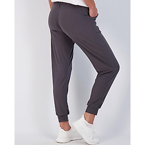 Real Essentials Women's Lounge Jogger Soft Teen Sleepwear Pajamas Loungewear Yoga Pant Active Athletic Track Running Workout Casual wear Ladies Yoga Sweatpants Pockets, Set 9, L, Pack of 3