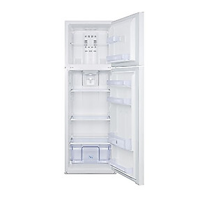 Summit FF946W 8.8 cu.ft. Frost-Free Refrigerator-Freezer With Glass Shelves In Slim 22” Width For Small Kitchens, White