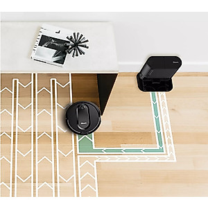 Shark IQ Wi-Fi Robot Vacuum w/ Self-Empty Base & Self-Cleaning Brushroll QR1000 (Renewed) (Black)