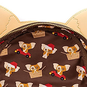Loungefly Gremlins Gizmo Holiday Cosplay Adult Womens Double Strap Shoulder Bag Purse with Removable Hat