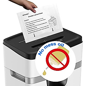 24PCS Paper Shredder Lubricant Sheets Shredder Oil Sheet for Blades