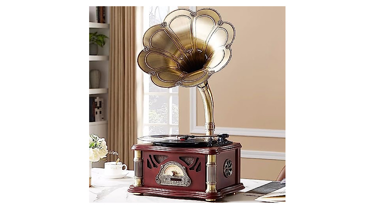 Vintage Bluetooth Gramophone - HZLSBL Turntable