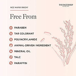 THE FACE SHOP Rice Water Bright Set - Cleanser 150ml + Light Cleansing Oil 150ml + Foam 100ml , 3 Count (Pack of 1)