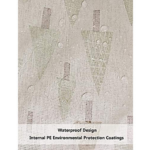 QUEENLALA Rectangular Laundry Hamper/Foldable Nursery Laundry Basket for Organizing/Storage Bin Baskets/Children Toy Office Bedroom/Toy Bin Closet Shelf Baskets（Rec-Green forest）