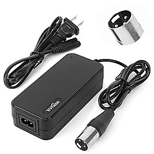 24V 2A Electric Scooter Charger XLR for Go-Go Elite Traveller Plus HD US, Ezip Mountain Trailz, Jazzy Power Chair Charger, Pride Mobility