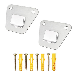 Alamic Wall Fan Mounting Bracket Wall Mount Fan Brackets Holders for Oscillation Fans Concealed Bracket Support Hook for Wall-Mount Fan - 2 Pack