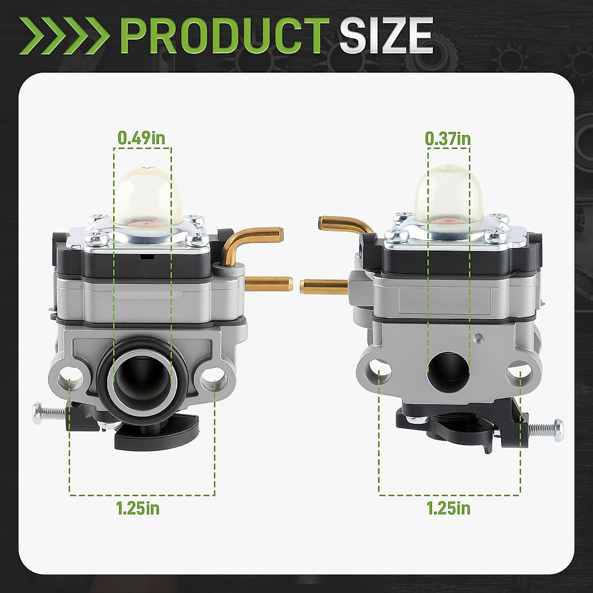 Carbbia 753-06258 Carburetor for Craftsman MTD 316.794011 Blower for Homelite UT33650 UT33650B for Cub Cadet CC148 Tiller for Ryobi RBC430SBSB Brush Cutter