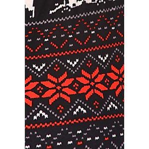 Leggings Depot Women's High Waist Novelty Christmas Holiday Print Leggings-Full Length-N004, Christmas Rush, Plus Size