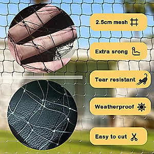 Cat Balcony Net Cat Netting Balcony Rail Net Cat PET Balcony Anti Fall Netting Cat Fence Nets Transparent Nylon Pet Mesh Fence Anti Fall Netting for Balcony Window Stairs (10 * 13ft, Black)