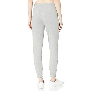 Danskin Women's Soft Touch Jogger Pant, Oatmeal Heather, Medium