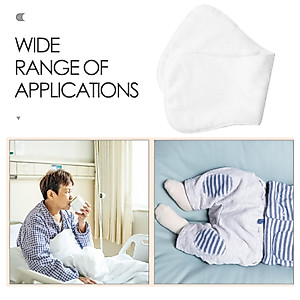 Four-Layer Washable Adult Cloth Diapers - Reusable, High Absorbency, Soft & Breathable, Easy to Use for Elders & Caregivers, 23.62x10.62x1.18in (White)