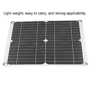 Shopping Spree Solar Panel Kit, 40W 18V 20A Solar Charge Controller Monocrystalline Silicon 280x280mm for Airplanes Satellites for Automobiles RVs Ships
