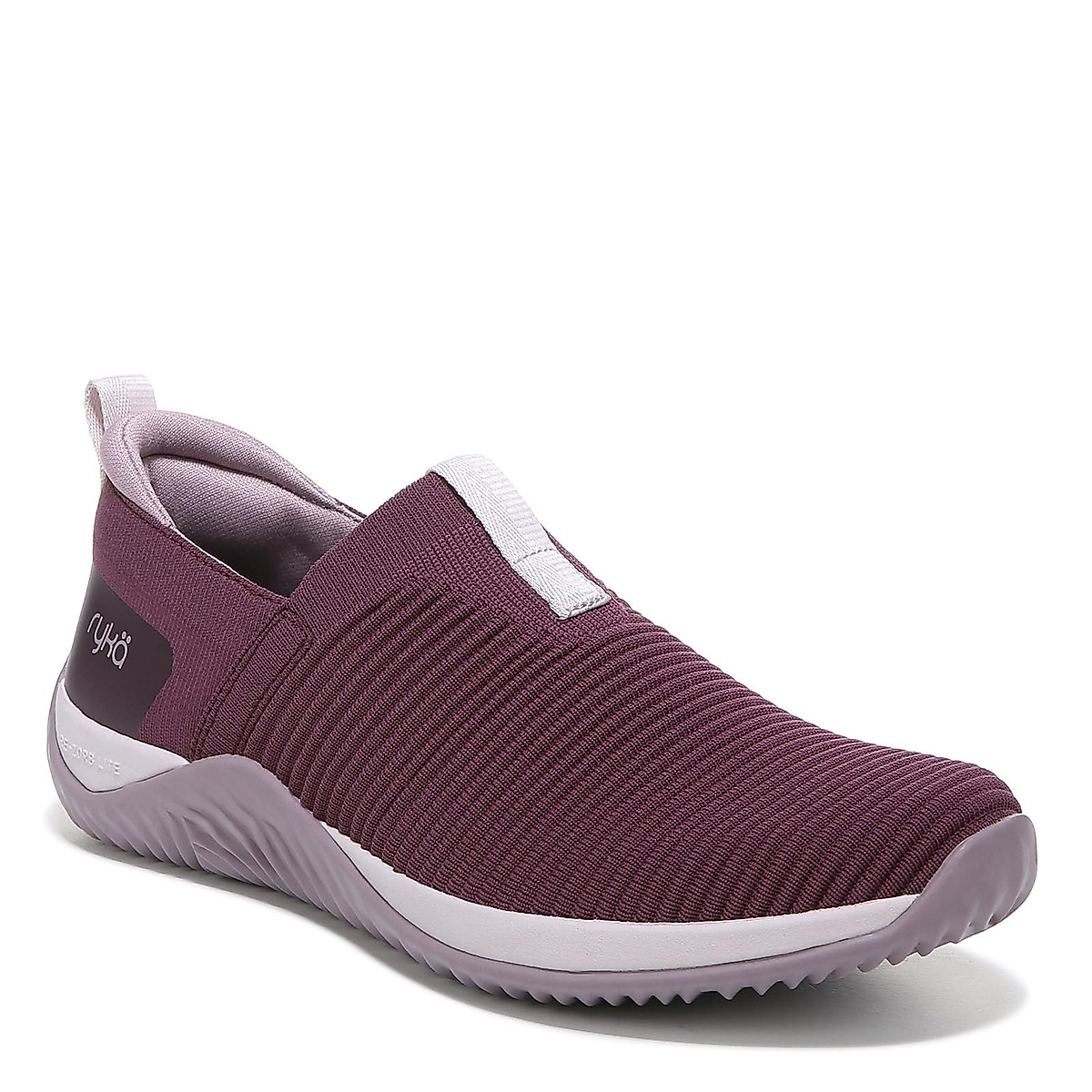 Ryka Women's Echo Knit Slip-On Sneaker Purple Grape 9 W